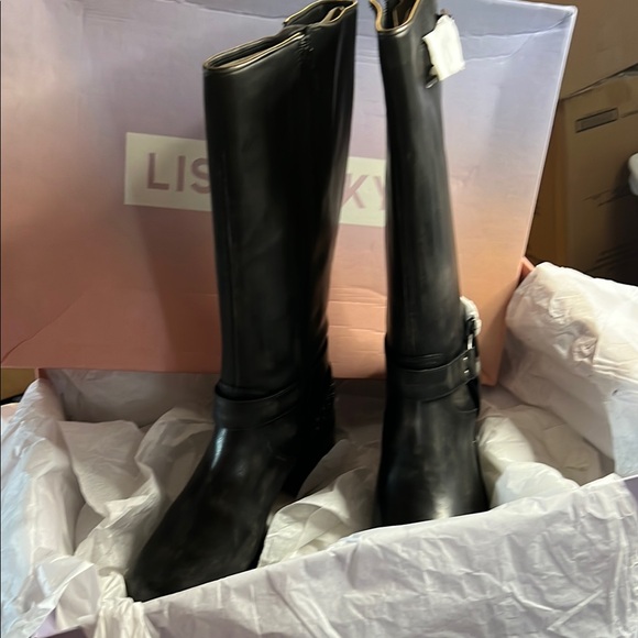 Lisa Vicky | Shoes | Lisa Vicky Under Knee Boots With Sleek Leather ...